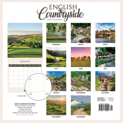 2026 English Countryside Calendar - isubscribe.com.au