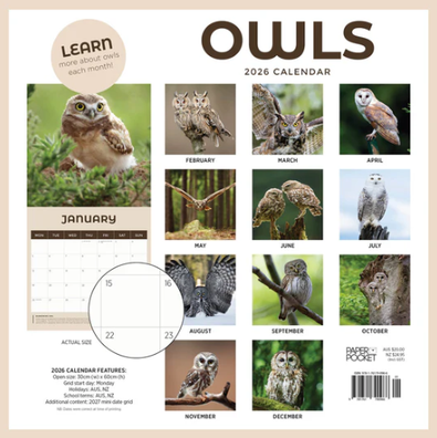 2026 Owls Calendar - isubscribe.com.au