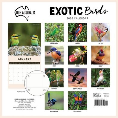 2026 Our Australia Exotic Birds Calendar - isubscribe.com.au