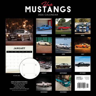 2026 Hot Mustangs Calendar - isubscribe.com.au