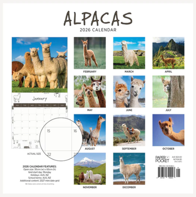 2026 Alpacas Calendar - isubscribe.com.au