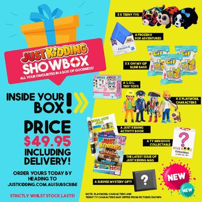 Just Kidding Showbox - isubscribe.com.au