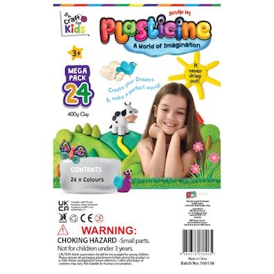 Plasticine Mega Pack 24 Colours - isubscribe.com.au