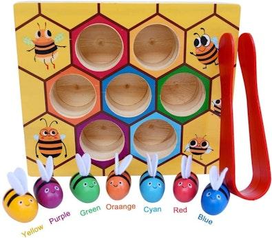 Wooden Bee Fine Motor Skill Toy For Toddlers - isubscribe